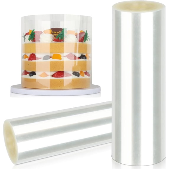 Cake Collar - 6 x 394inch/1 Roll-Transparent Acetate Cake Roll ...