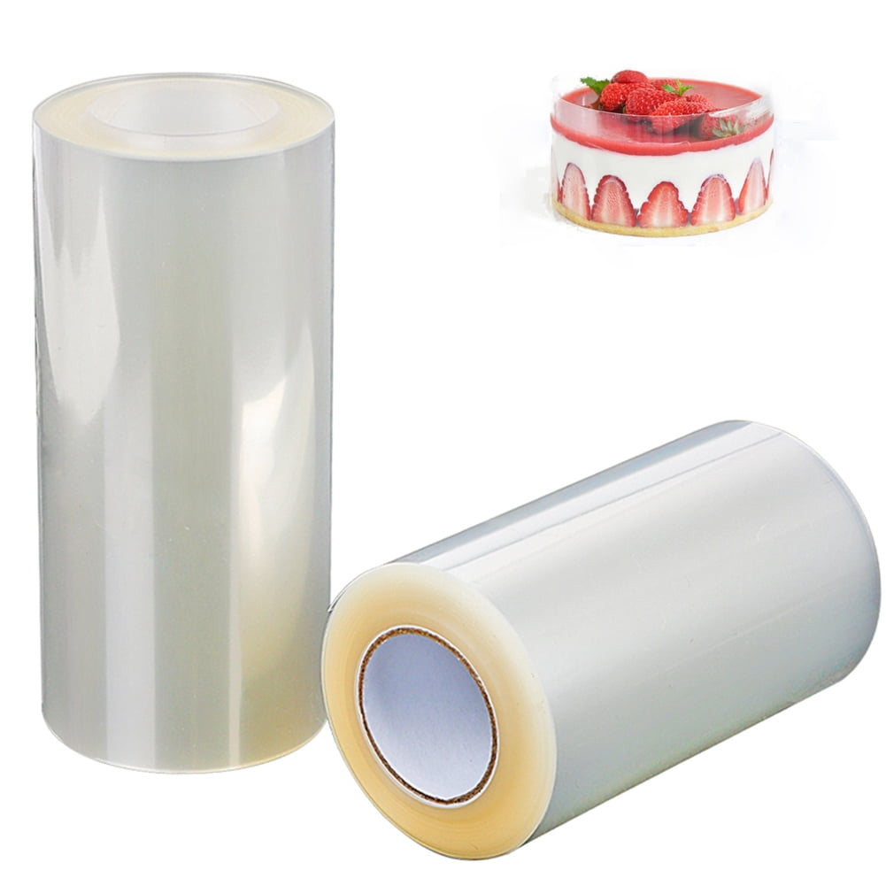 Cake Collars (2Packs) Acetate Rolls, Clear Cake Strips, Transparent ...