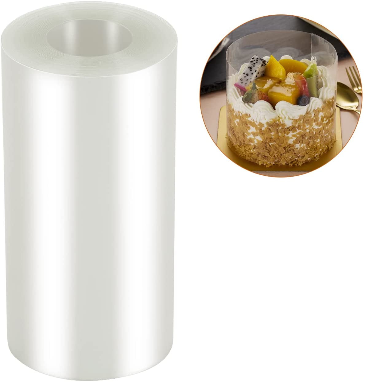 Cake Collars 4 x 394inch,Transparent Cake Rolls, Acetate Cake Collar ...