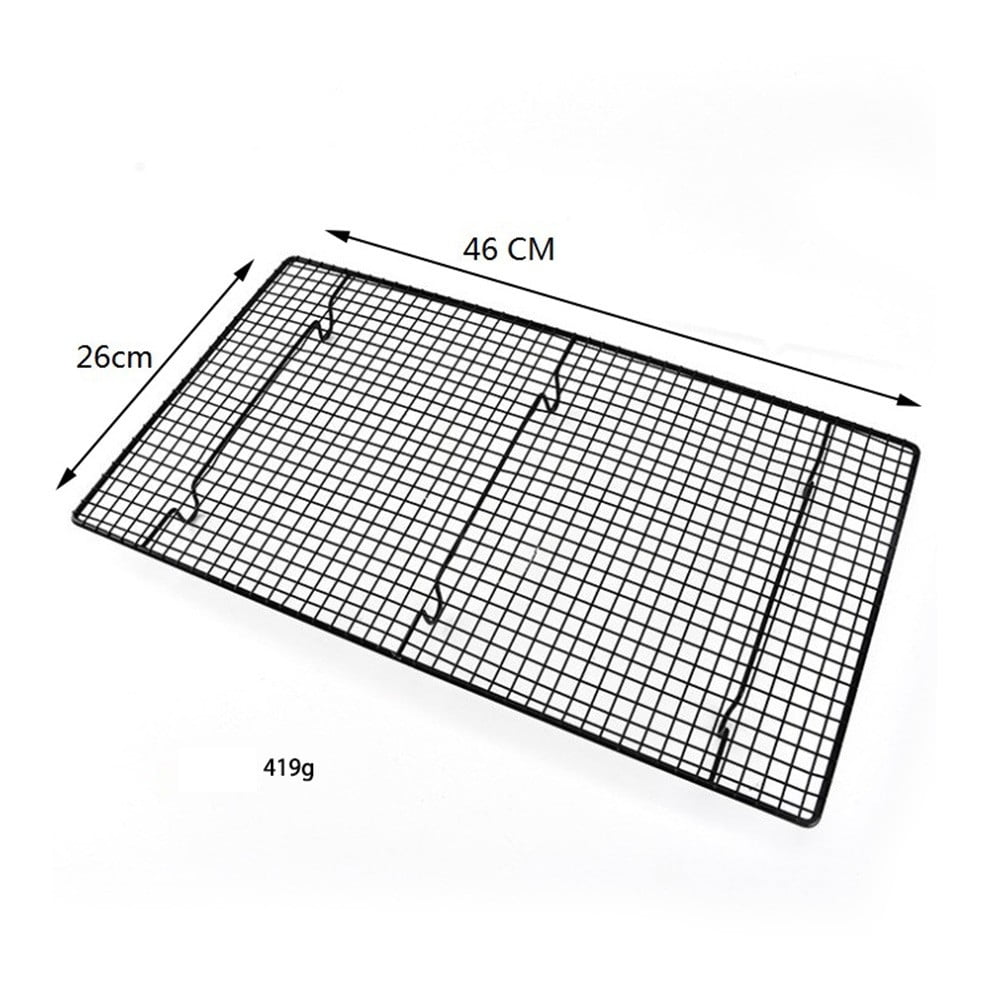 Cake Cooling Rack Non Stick Biscuit Dish Grid Tray for Kitchen Baking ...