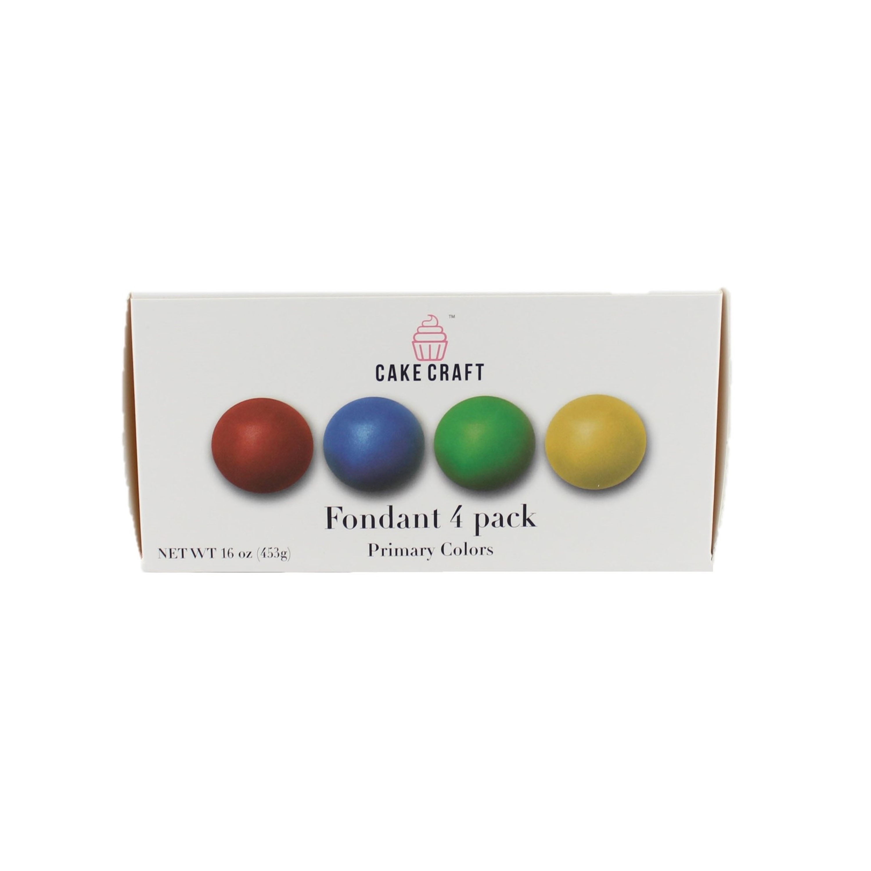 Cake Craft Primary 4-Pack Fondant Starter Kit, Cake Decoration, Vanilla ...