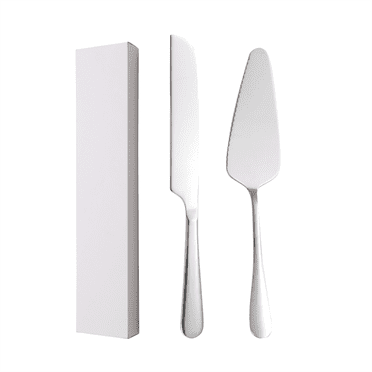 BalsaCircle Silver Wedding Cake Knife and Server Set Natural Jute Lace ...
