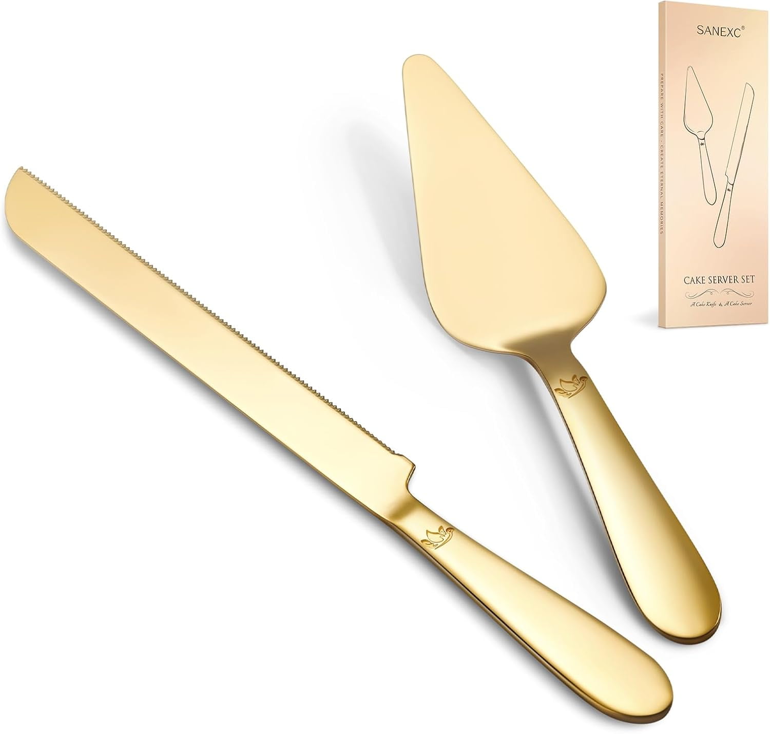 Cake Cutting Set for Wedding - Extended Cake Knife and Server Set ...
