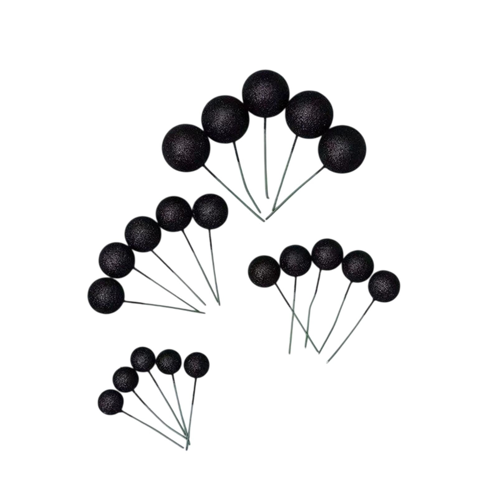 Cake Decorating Colorful Glitter Foam Ball Set, 20-Piece Multi-Size ...