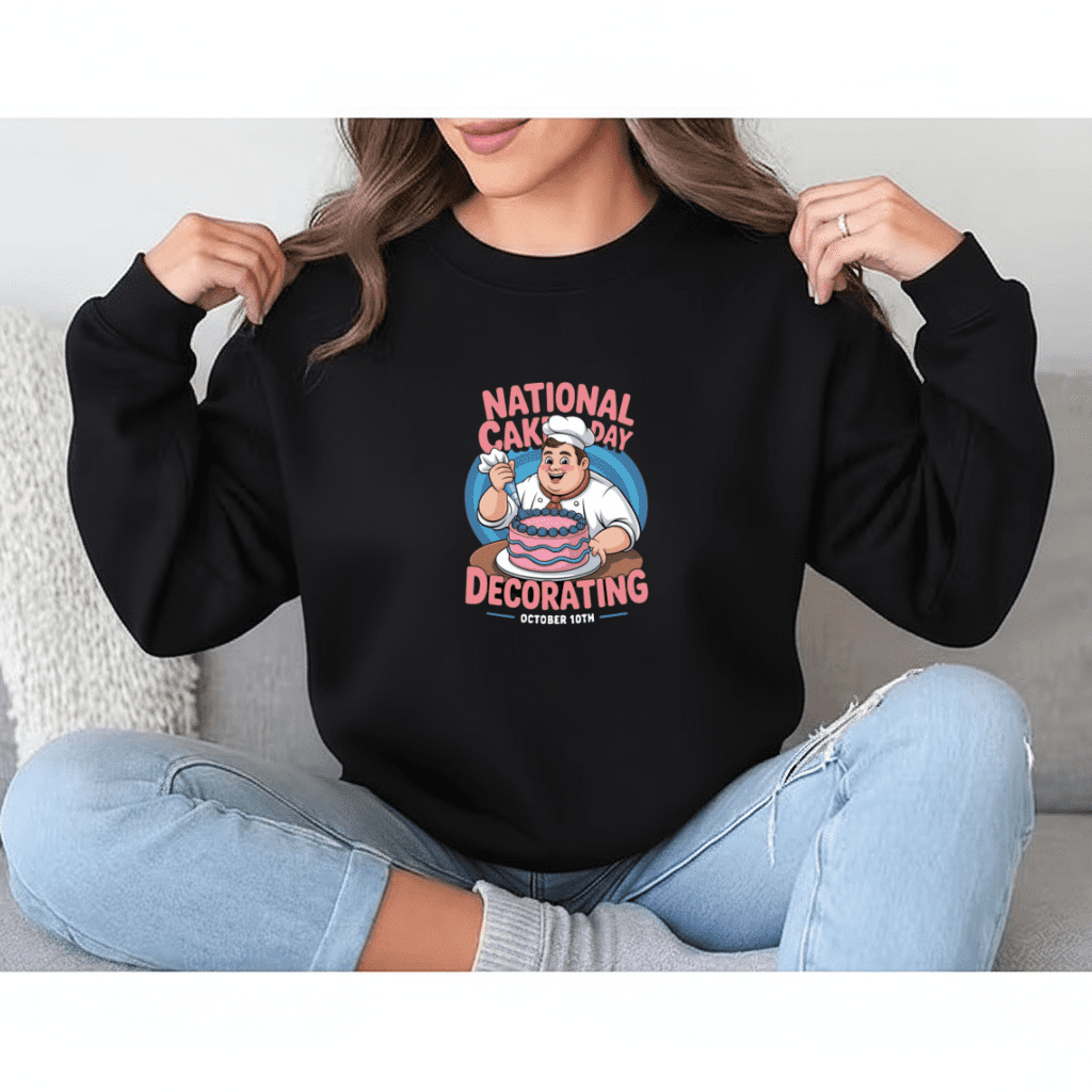 Cake Decorating Day Baking Celebration October 10 Event Sweatshirt, up ...