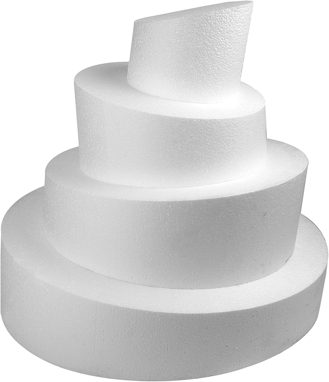 Cake Decorating Display for Baked Goods Bakery Supplies Round Wacky, Whimsical, Shape - White (5 ...