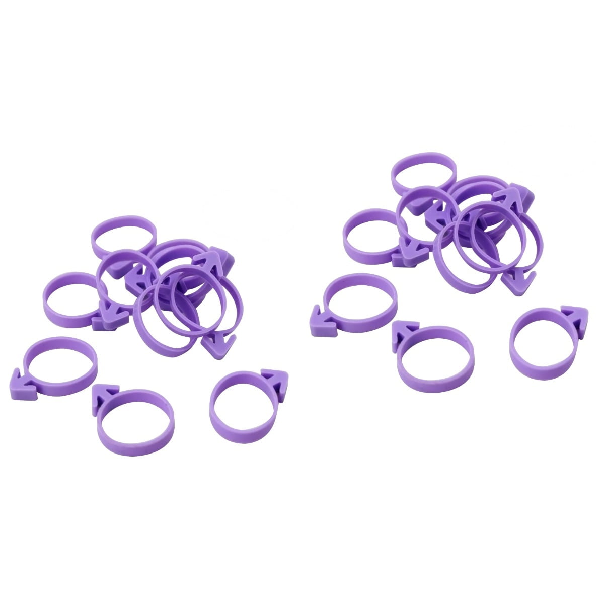 Cake Decorating Icing Bag Ring Piping Tip 24 PCS Seal Rubber Band ...