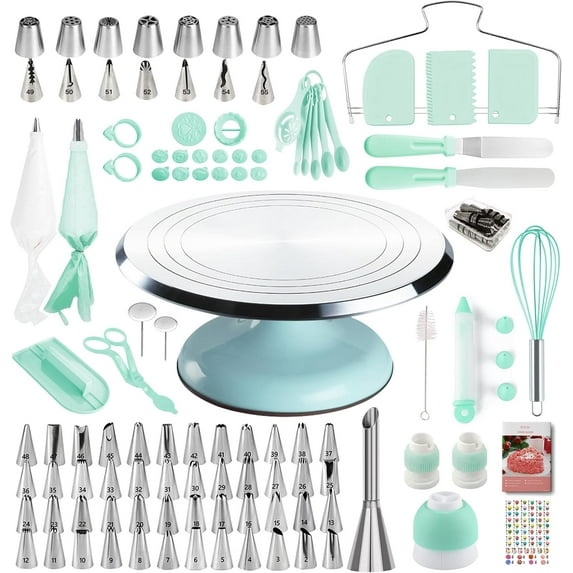 Cake Decorating Kit, 138pcs Cake Decorating Supply with Aluminium Cake ...