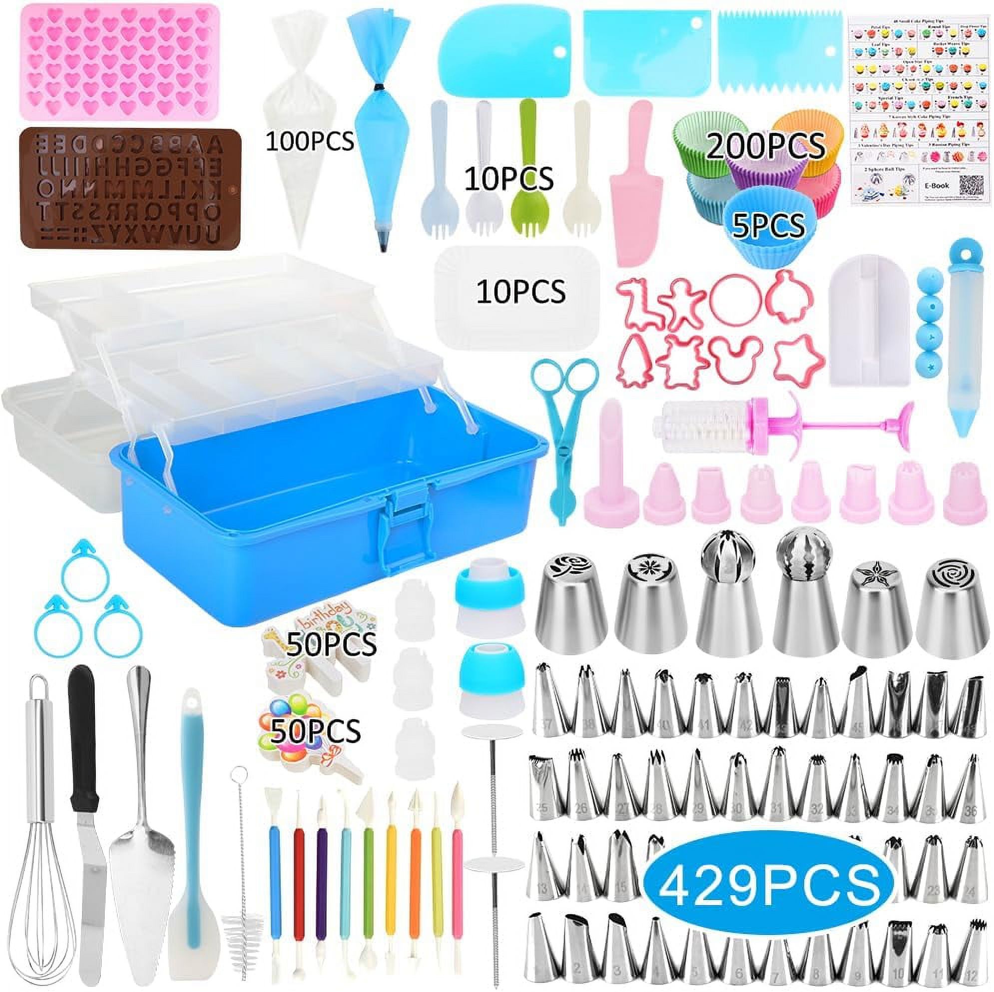 Cake Decorating Kit,635 Pcs Decorating Supplies With 3 Springform Pan ...