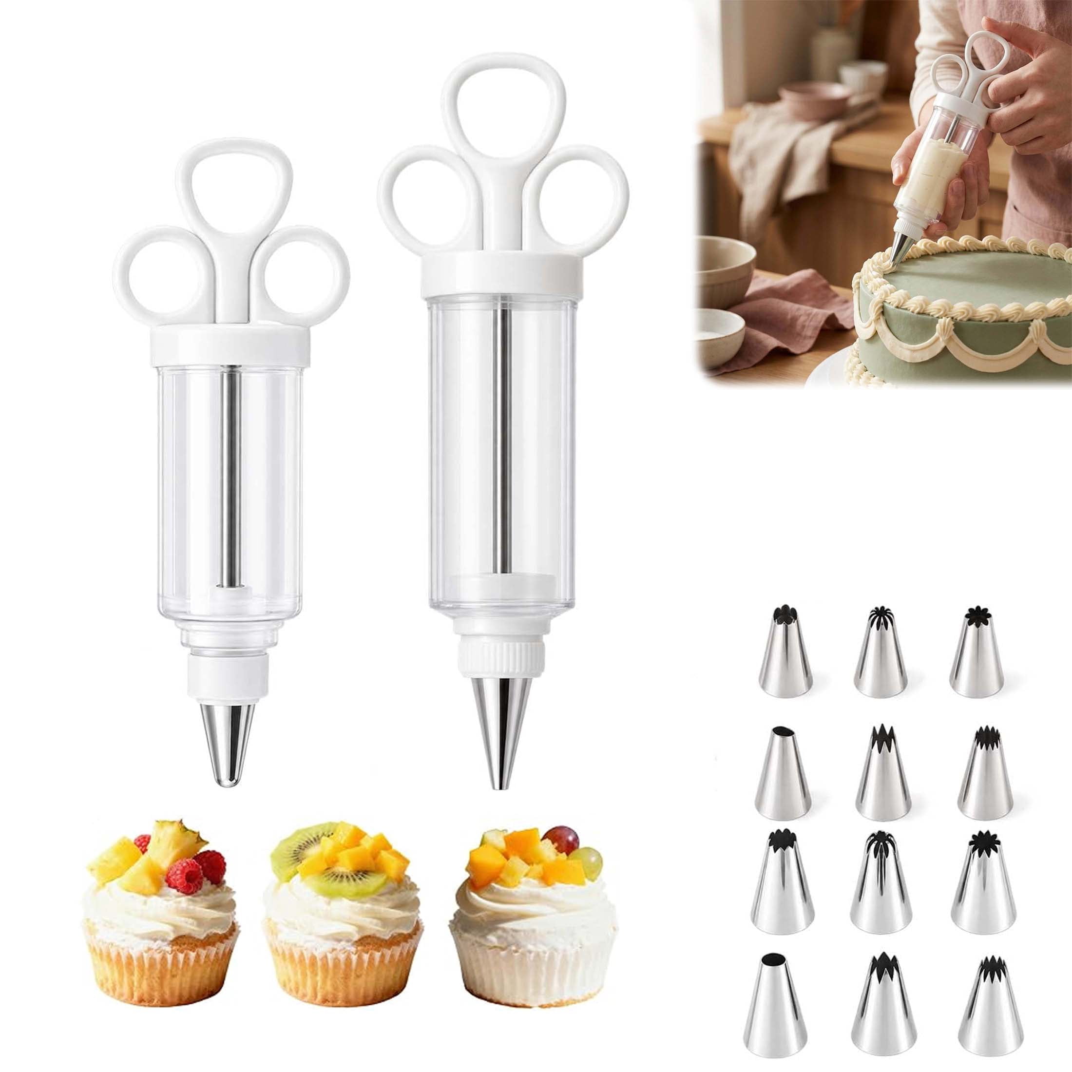 Cake Decorating Gun Kit, Stainless Steel Icing Piping Set, Easy Clean ...