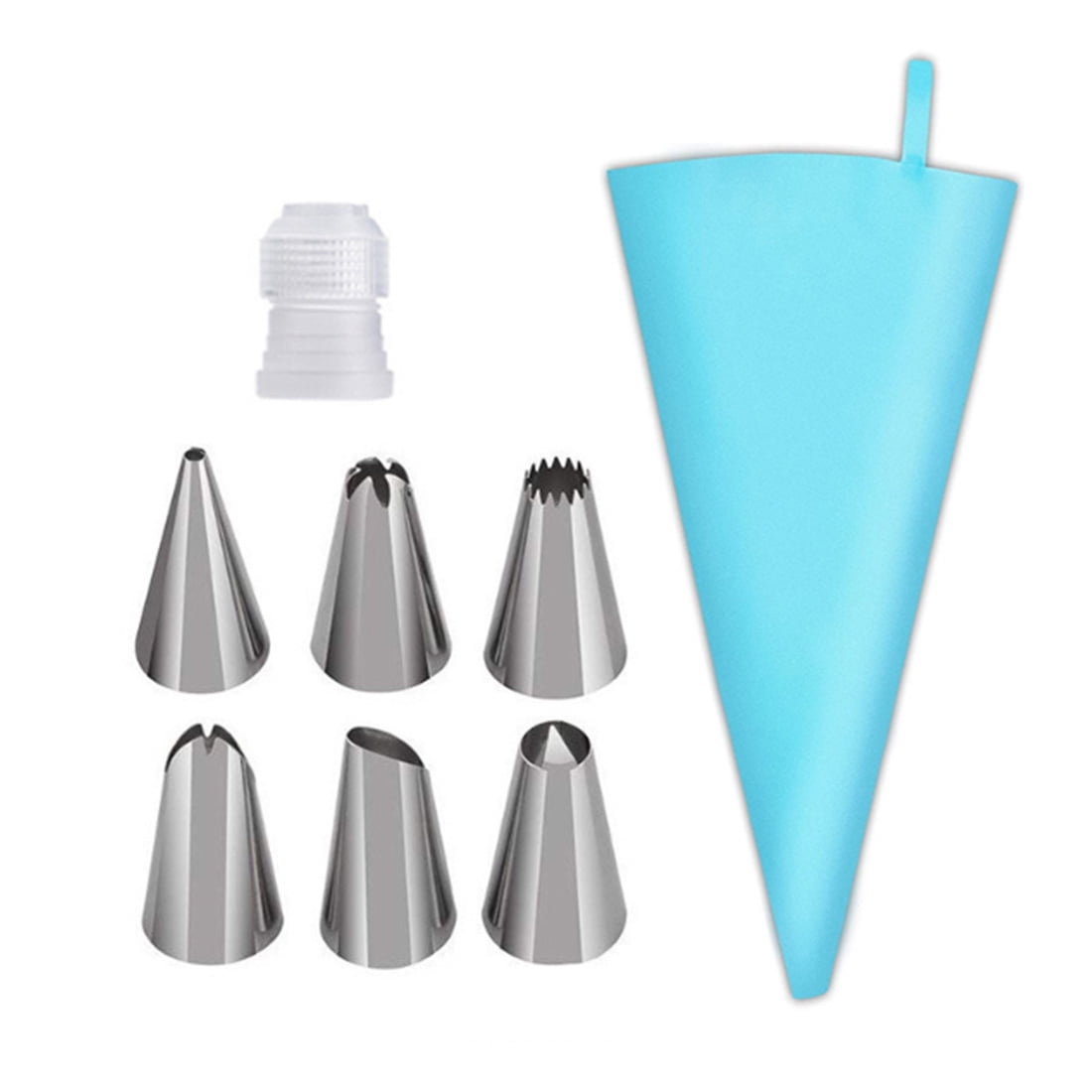 Cake Decorating Kit Set Piping Bags and Tips Scrapers Cupcake ...