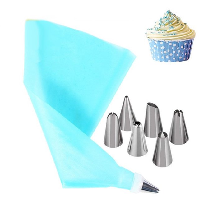 Cake Decorating Kit Set Piping Bags and Tips Scrapers Cupcake ...