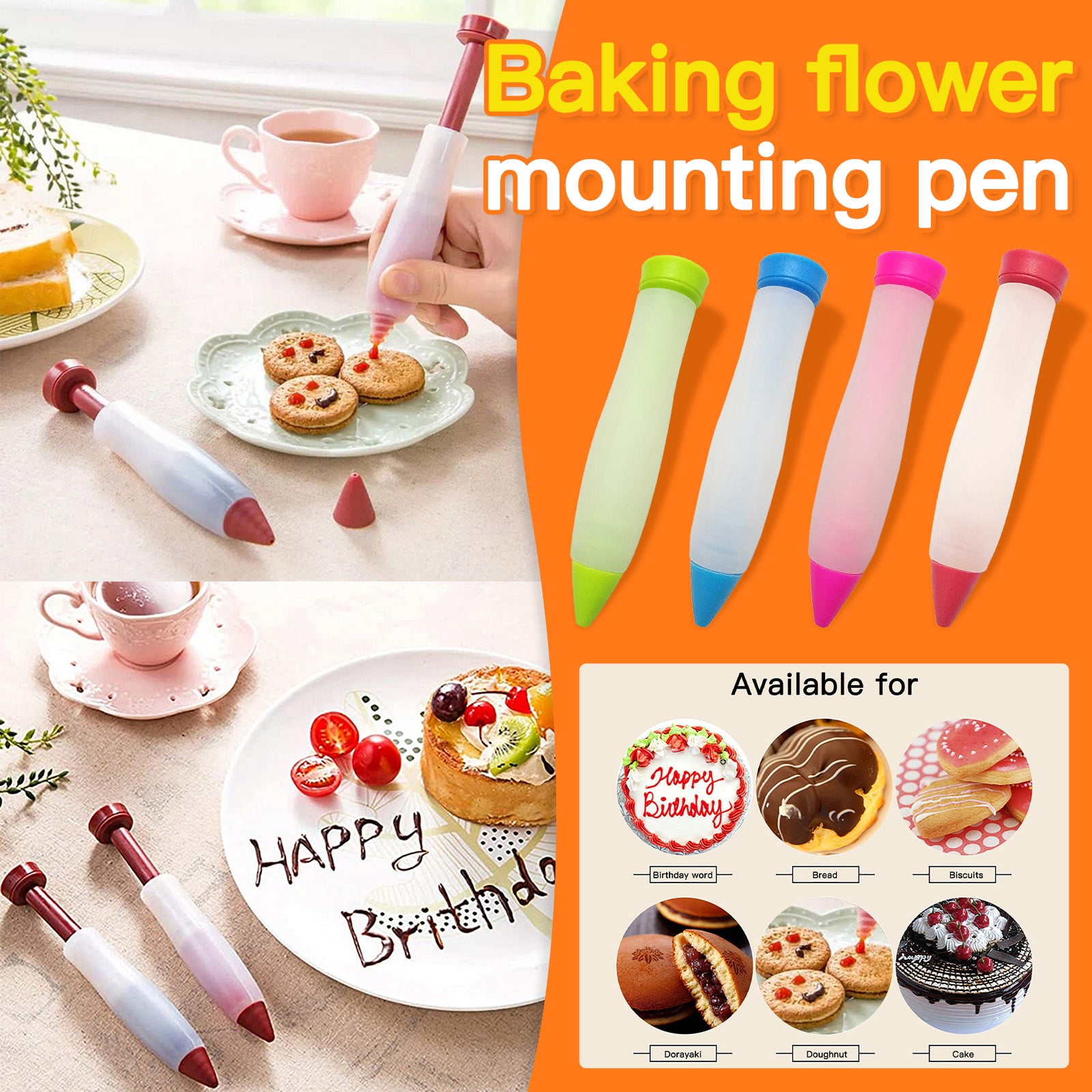 Cake Decorating Pen under $5! CQCYD Baking Decorating Pens, 4pc Cake ...