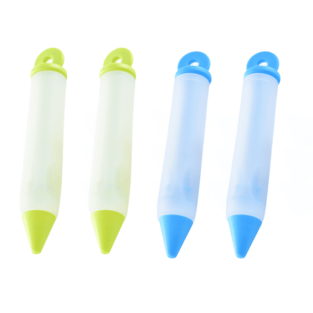 Cake Decorating Pens Kit,Silicone Food Writing Pen with 4 Patterns of ...