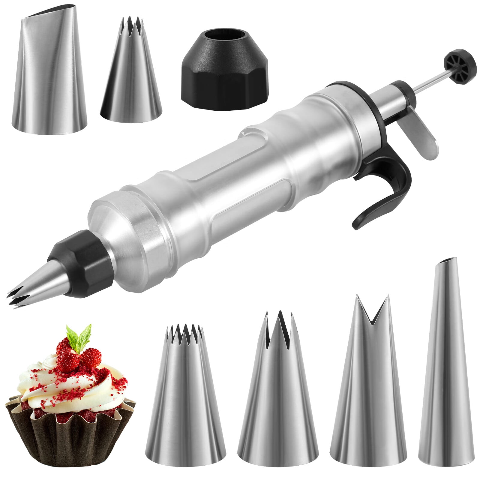 Cake Decorating Piping Syringe Set DIY Cupcake Frosting Piping Kit with ...