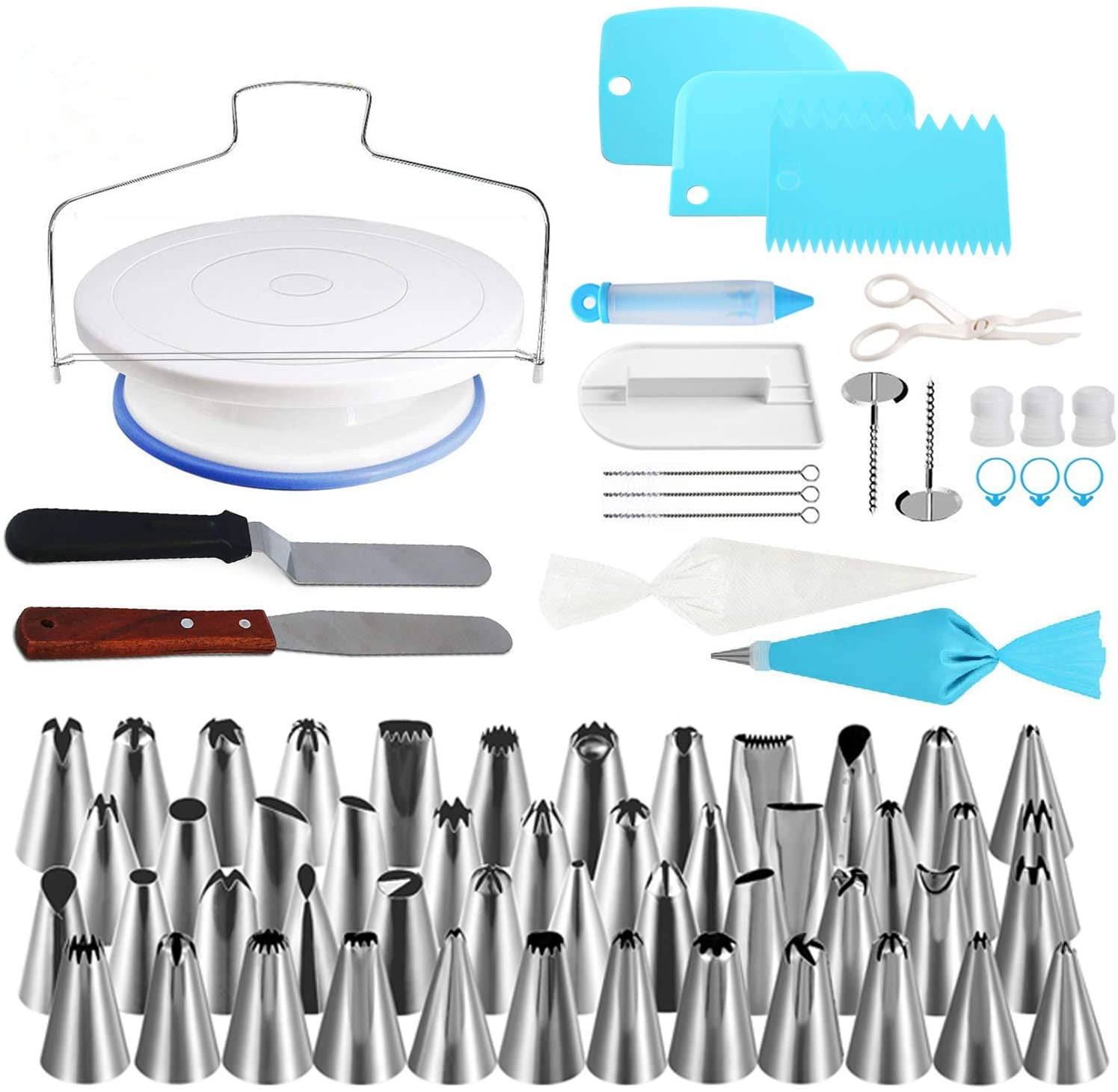 Cake Decorating Set,Silicone Pastry Pockets, Pastry Utensil Tools Cake ...