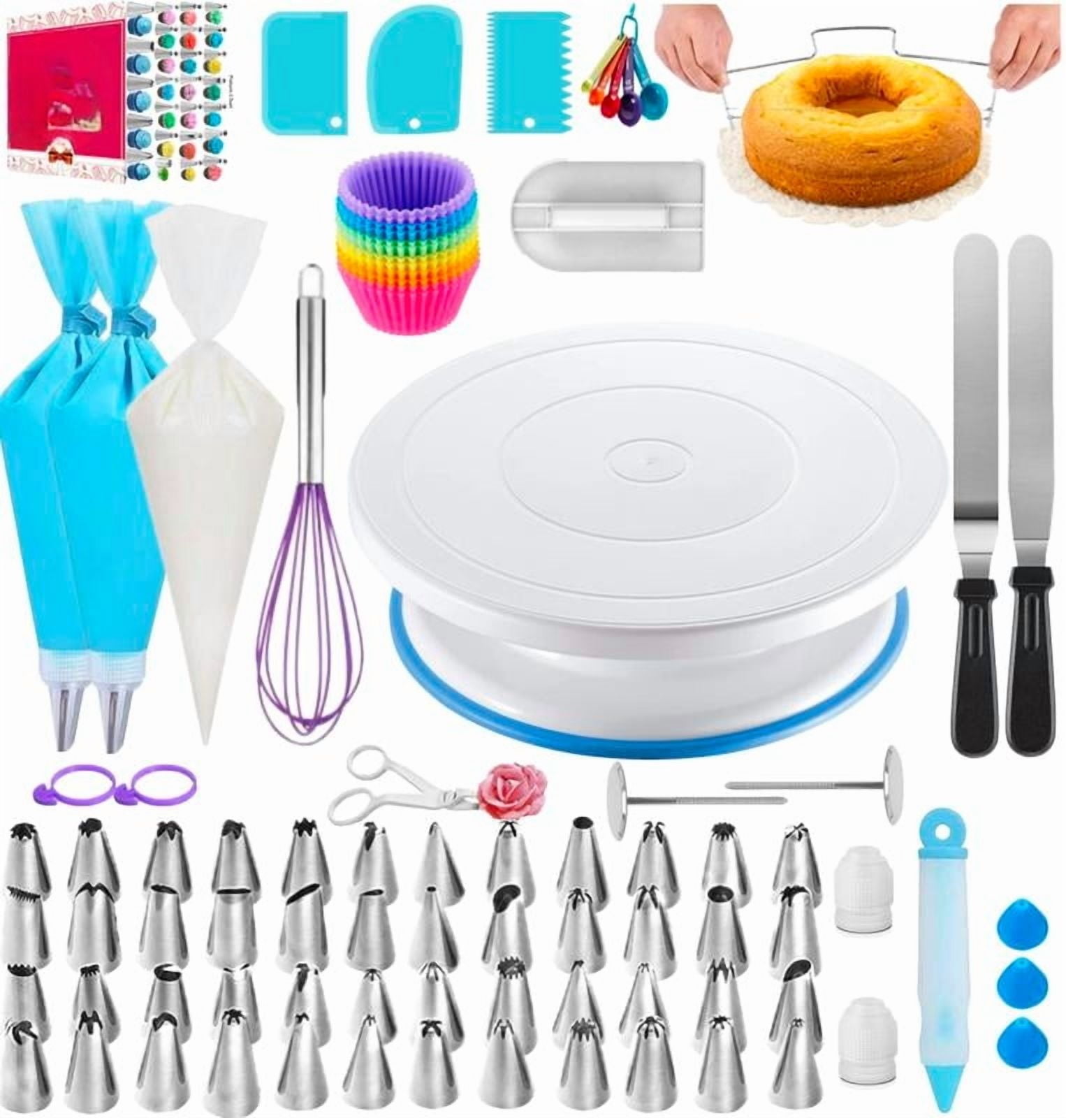 Cake Decorating Supplies Kit -Baking Tools for Beginners, Cupcake ...