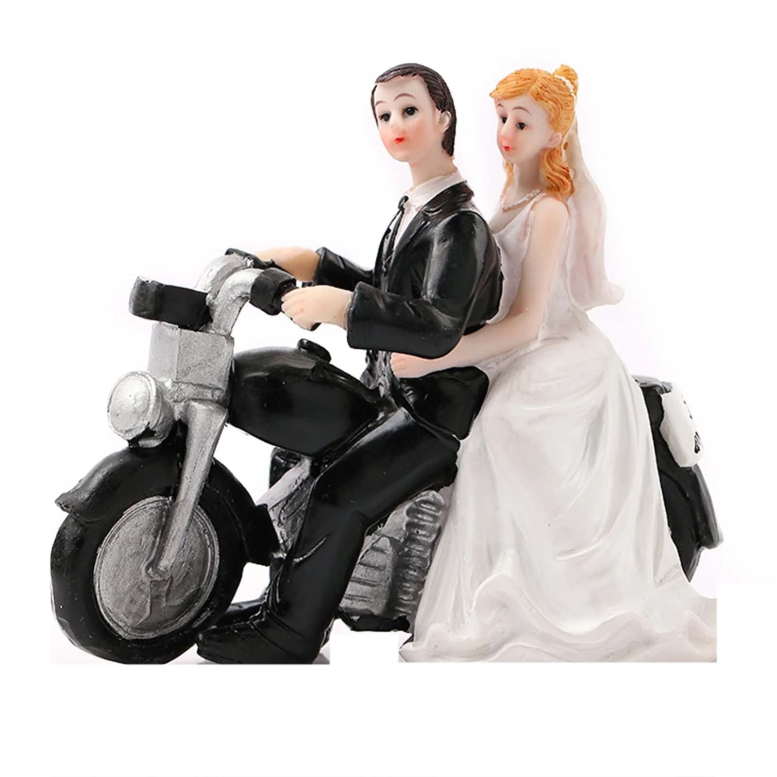 Cake Decorating Supplies Ludlz Motorcycle Wedding Cake Topper: Quirky ...