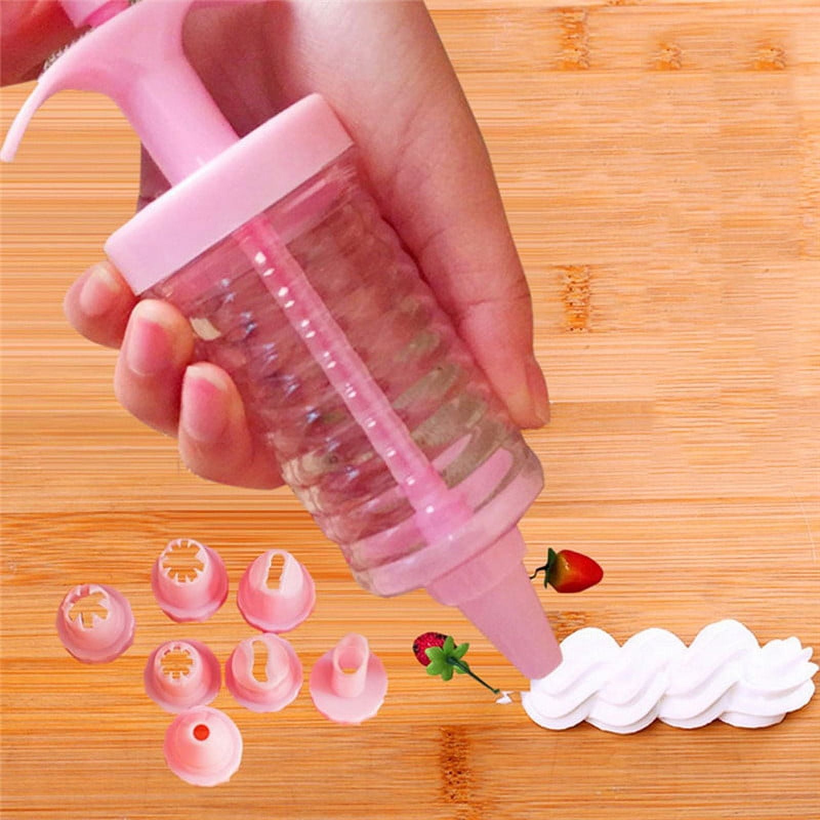 Cake Decorating Tools Cake Icing Piping Syringe Tips 8 Nozzles Tool ...