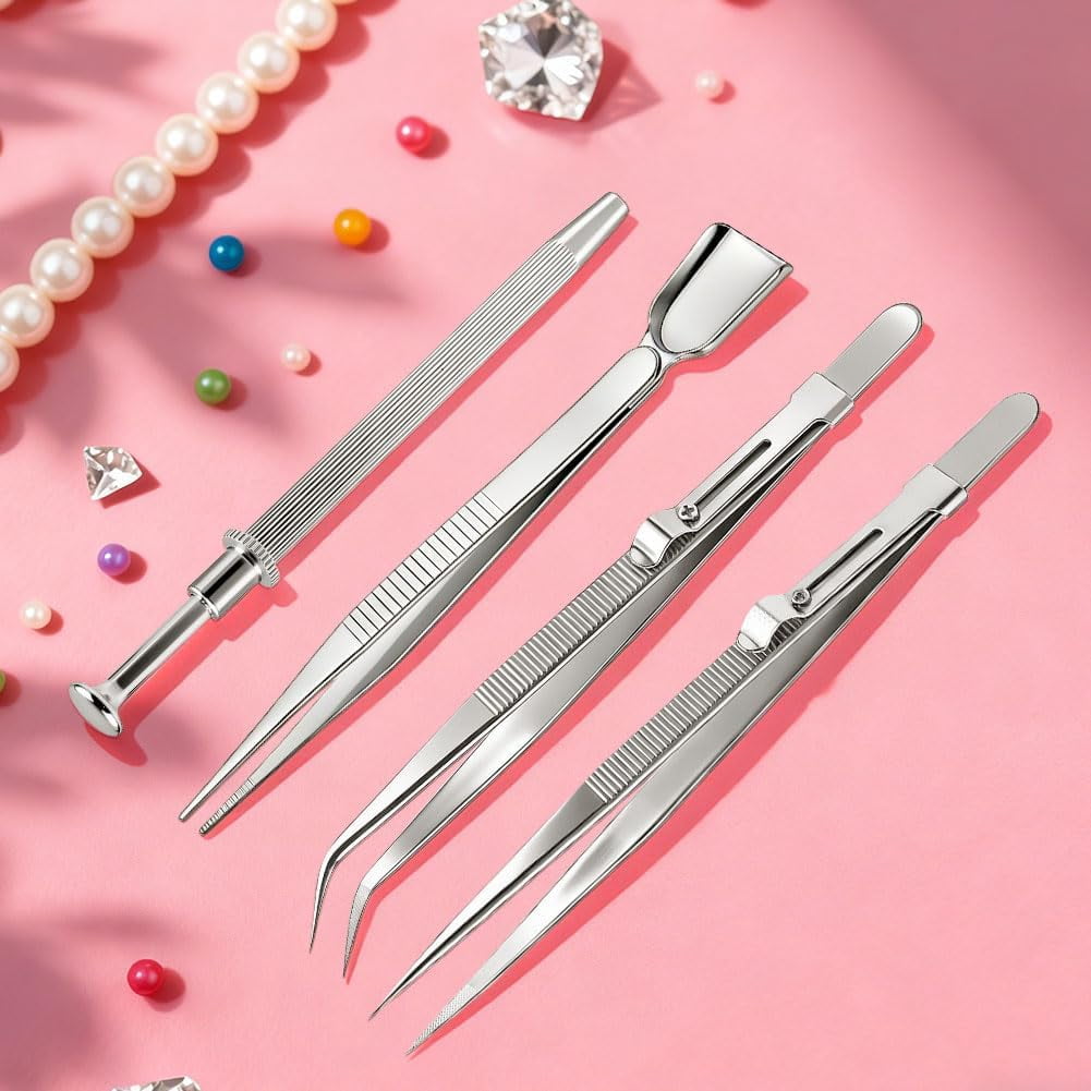 Cake Decorating Tools Set, Stainless Steel Sprinkle Pen Pearl Grabber ...