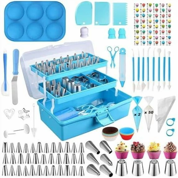 Cake Decorating Tools Supplies Kit, 236 Pieces Baking Accessories with ...