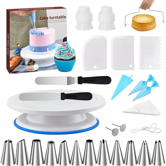 Cake Decorating Tools Supplies Kit - 82Pcs Baking Accessories with ...