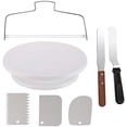 Cake Decorating Turntable,Cake Decorating Supplies with Decorating Comb ...