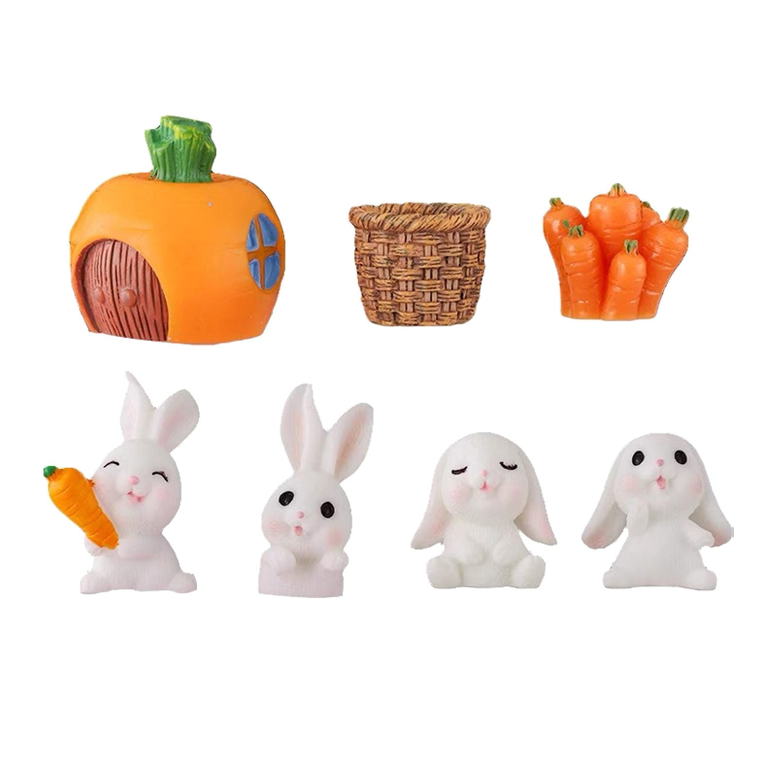 Cake Decoration Decoration Bunny Baking Birthday Korean Carrot Basket ...