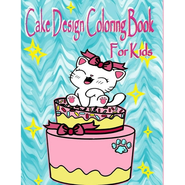 coloring book cake