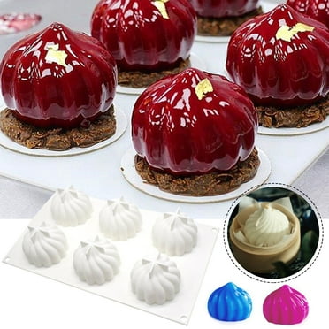 12 Pcs Mini Cake Pan, Silicone Cake Molds Nonstick Fluted Cake Pans For ...