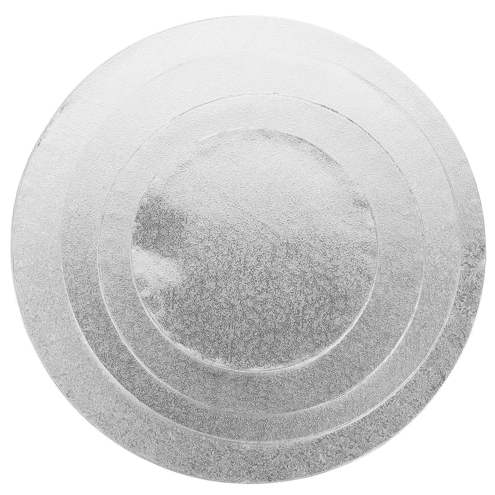 CRILSTYLEO Cake Base Trays Silver Cardboard 4Pcs 10 Inches - Walmart.com