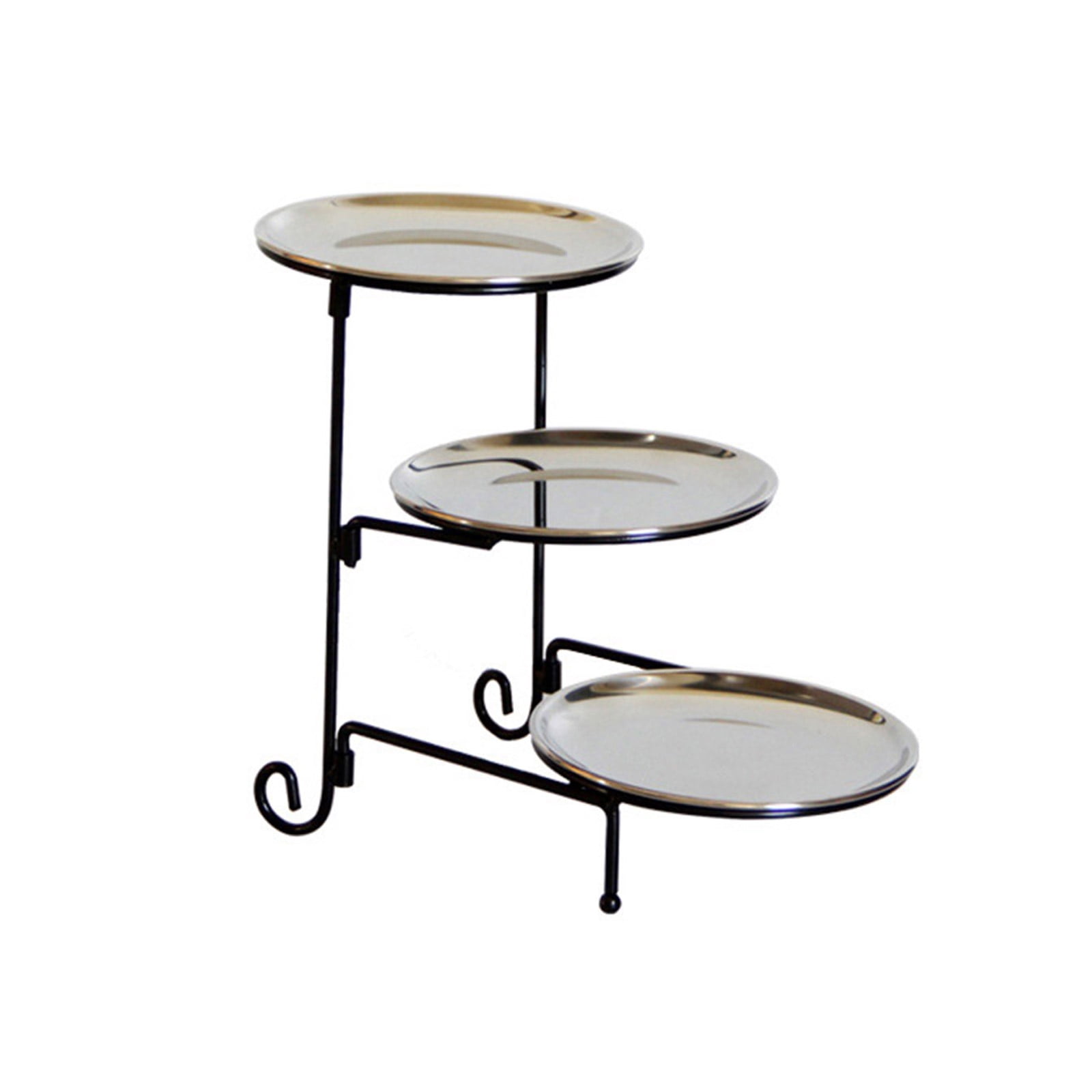 Cake Display Tray Detachable Dessert Presentation Rack Metal 3 Tiers ...