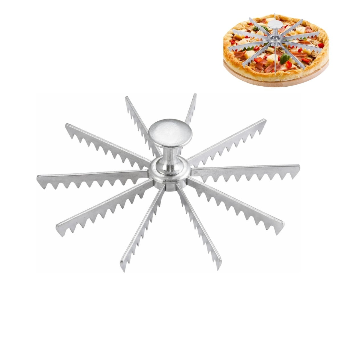 Cake Divider Baking Tool,QZS Durbale Aluminum Alloy Portion Pizza ...
