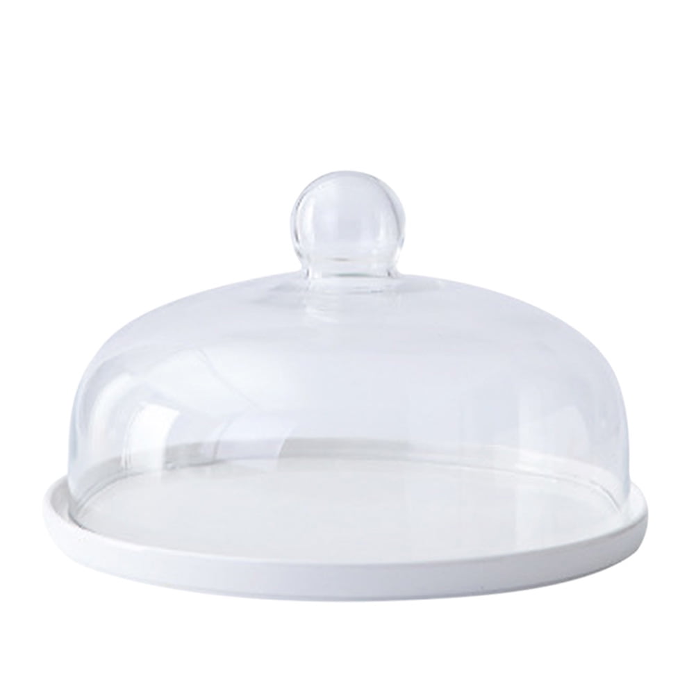 Cake Dome Cover Mini Plate Tray Display Food Dessert Cloche Holder ...