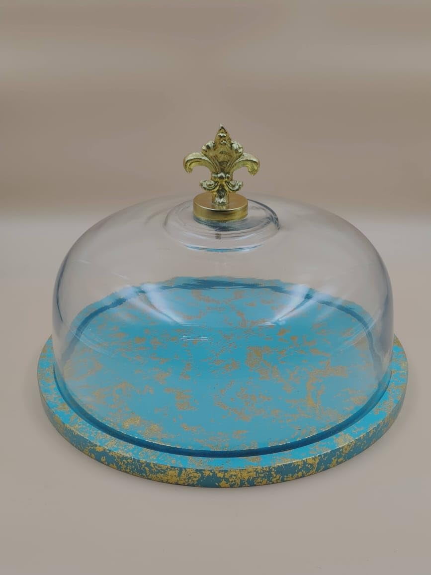 Cake Domes Cake Stand Acrylic Lid Bread Container and can be rotated ...