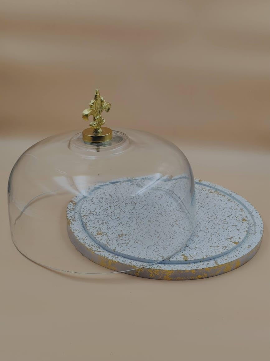 Cake Domes Cake Stand Acrylic Lid Bread Container and can be rotated ...