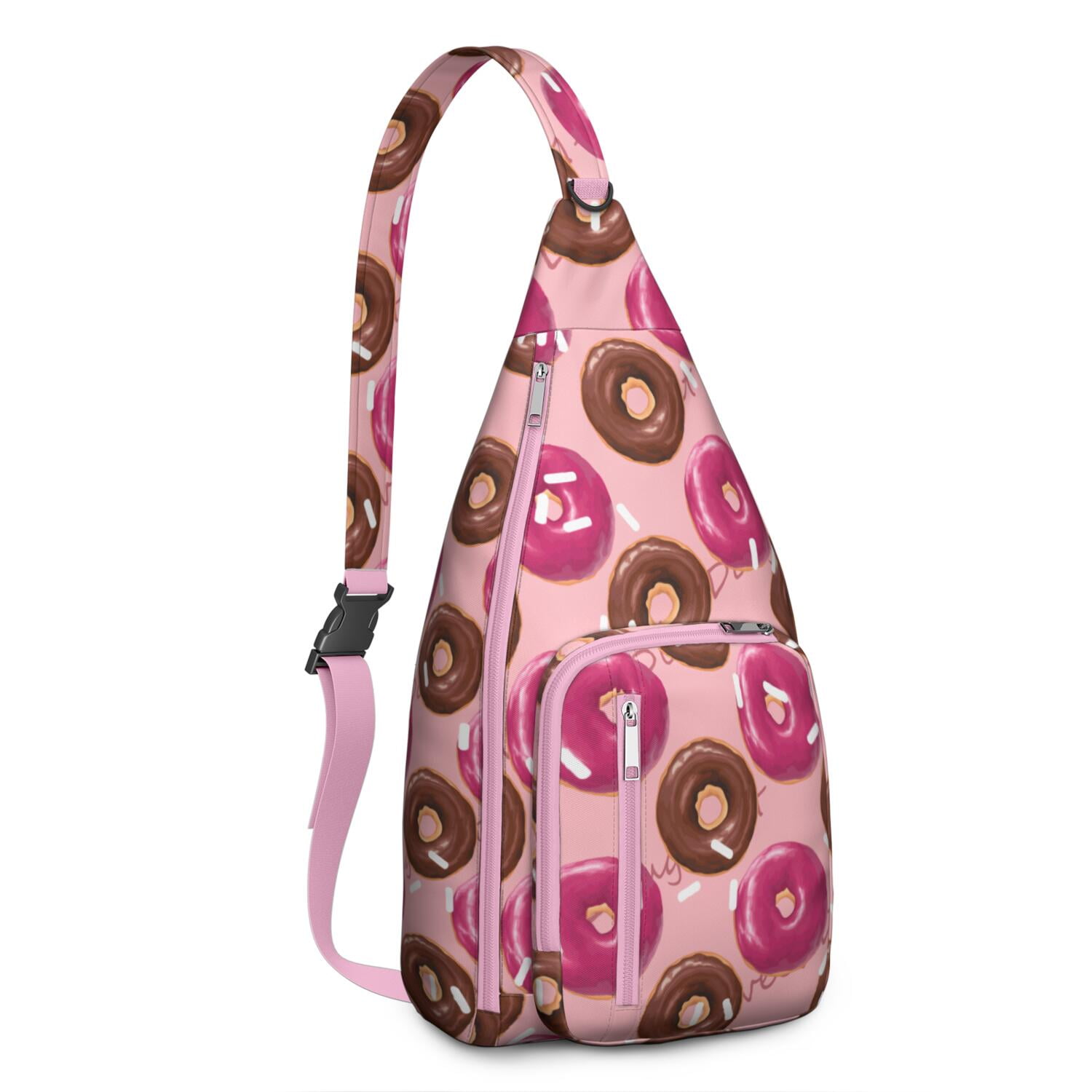 Cake & Donut Sling Backpack – Delicious Dessert Design Shoulder Bag ...