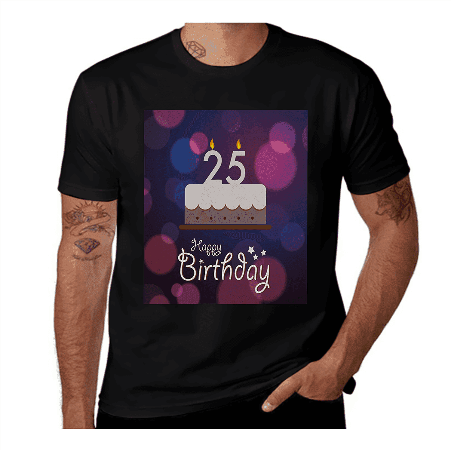 Cake Dots-25th Birthday-White-Pink-Blue Casual Streetwea Everyday ...