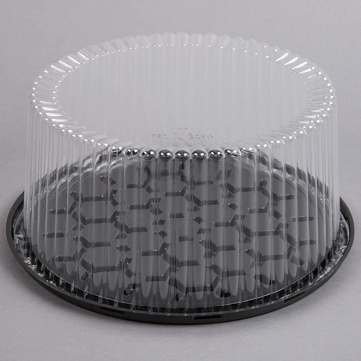 Cake Double Layer Clear Cake Container Dome and Base Carry & Display ...