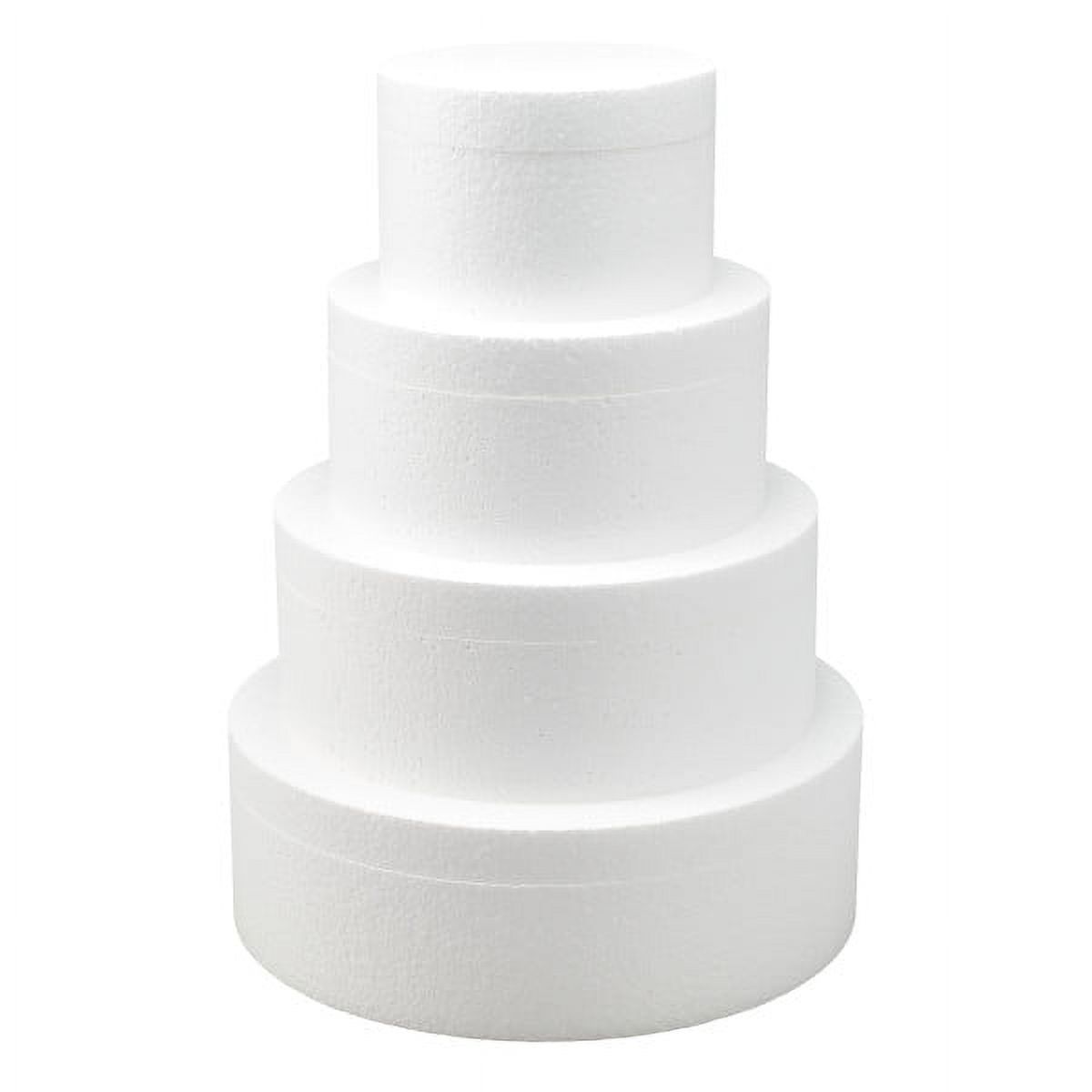 Cake Form Set - Styrofoam - 4-Tier - 6"/8"/10"/12" - Walmart.com
