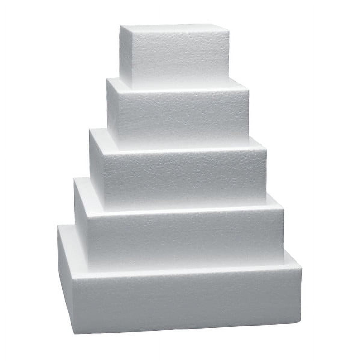 Cake Form - Styrofoam - Square 6" x 3.5" High - Walmart.com