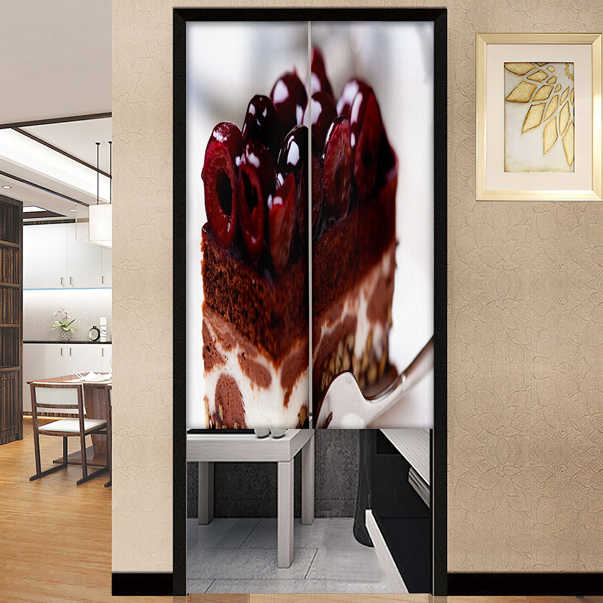 Cake Fruit Food Chocolate Pie Sweet Dessert Door Curtain Doorway ...