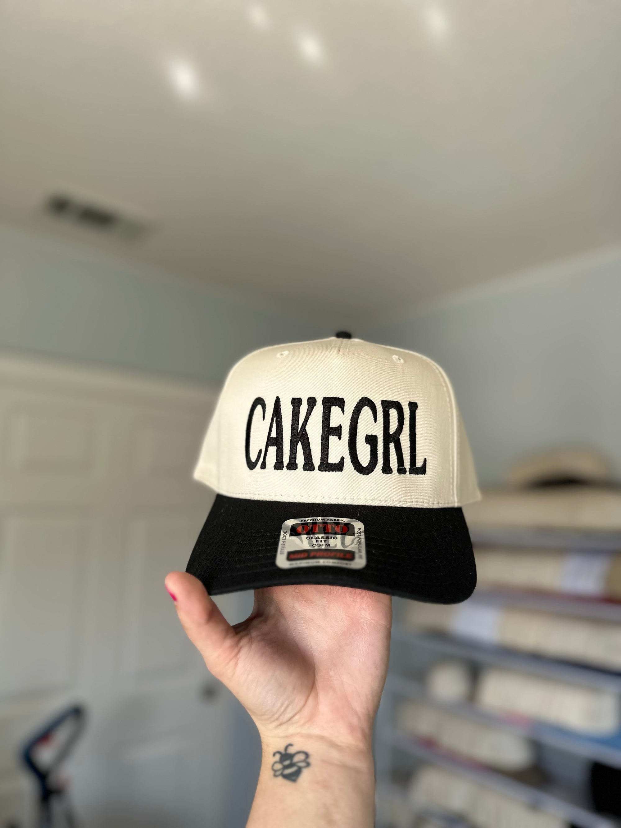 Cake Girl Embroidered 5 Panel Baseball Cap Snapback Bakery Lover ...
