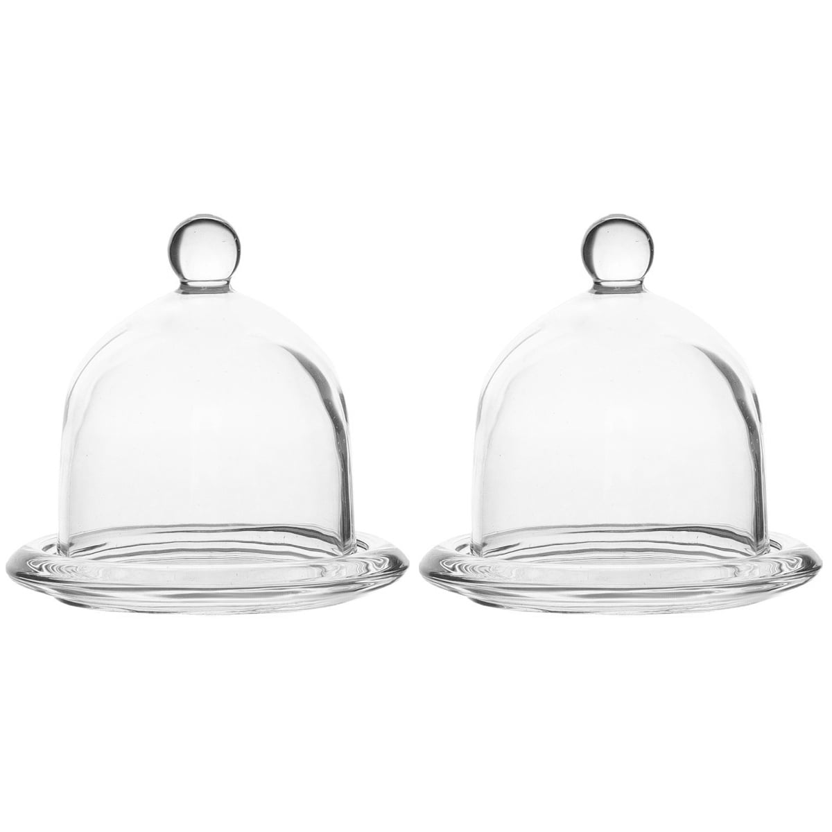 Cake Glass Cover Plate for Wedding Small Cupcake Dome Mini Display Tray ...