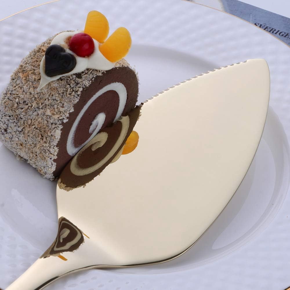 Cake Knife Cutter,Cake Pie Pastry Server Set,Professional Dessert ...
