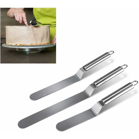 Cake Knife and Cake Knife 3-Piece Angular Stainless Steel Palette in ...