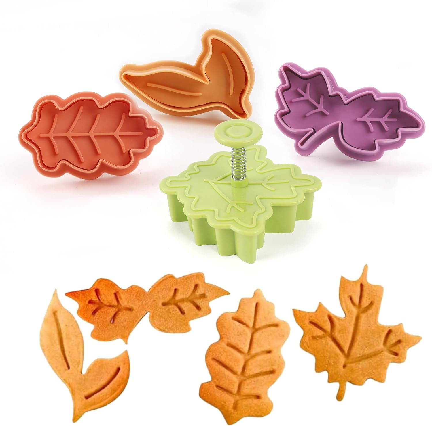 Cake Leaves Baking Pie Crust Cookie Cutters Set of 4 - Walmart.com