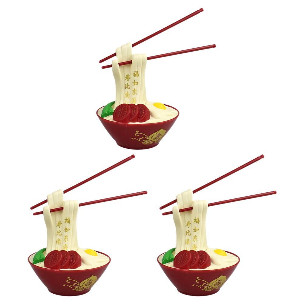 Cake Longevity Birthday Topper Noodle Noodles Model Decorations Picks ...