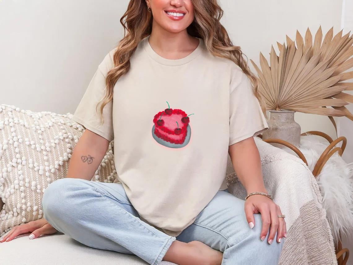 Cake Lover T-Shirt with Sweet Dessert Humor Graphic for Food Fans, for ...