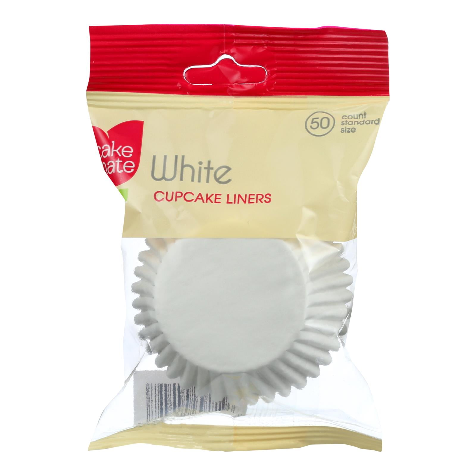 Cake Mate Cupcake Liners - Standard Size - White - 50 Count - Case of ...